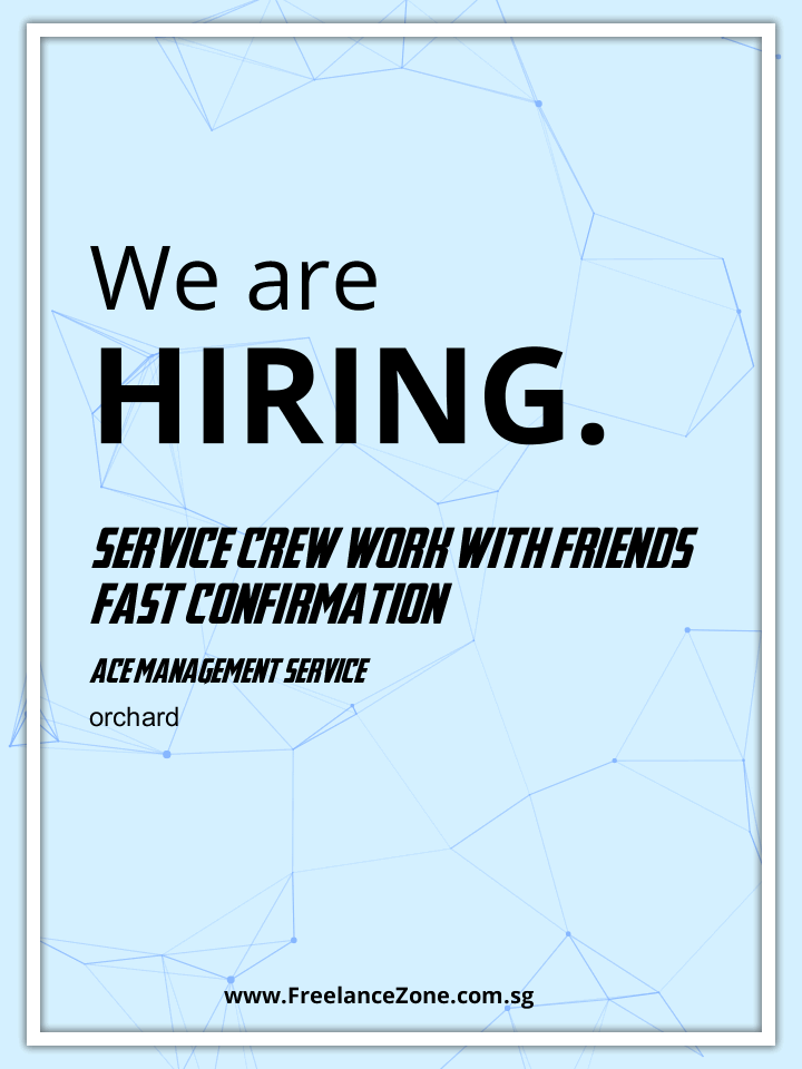 Service Crew Work With Friends Fast Confirmation - Freelance job in ...