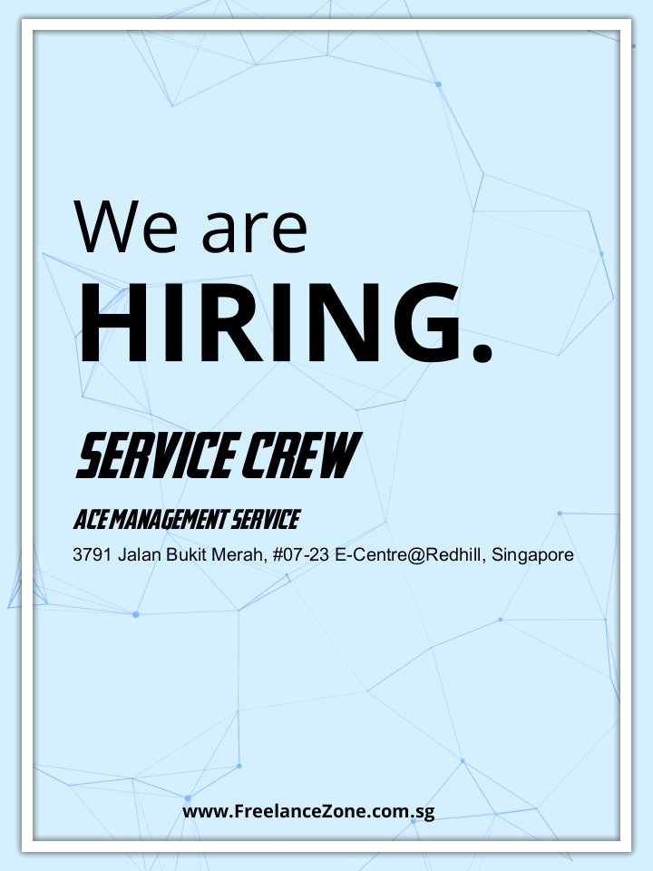 Freelance Service Crew - Freelance job in Singapore