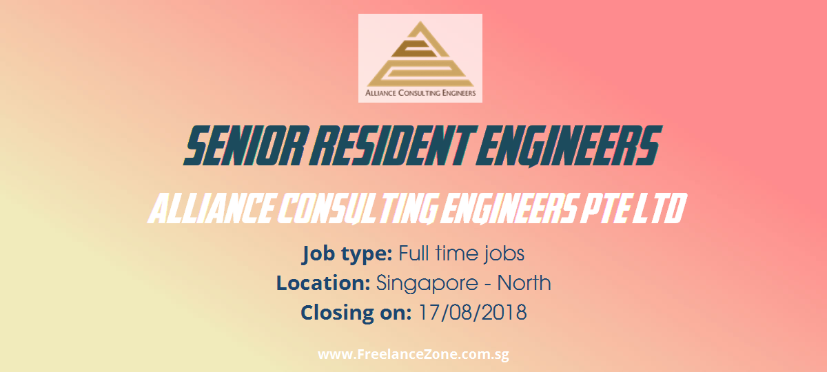 Senior Resident Engineers - Fulltime job in Singapore