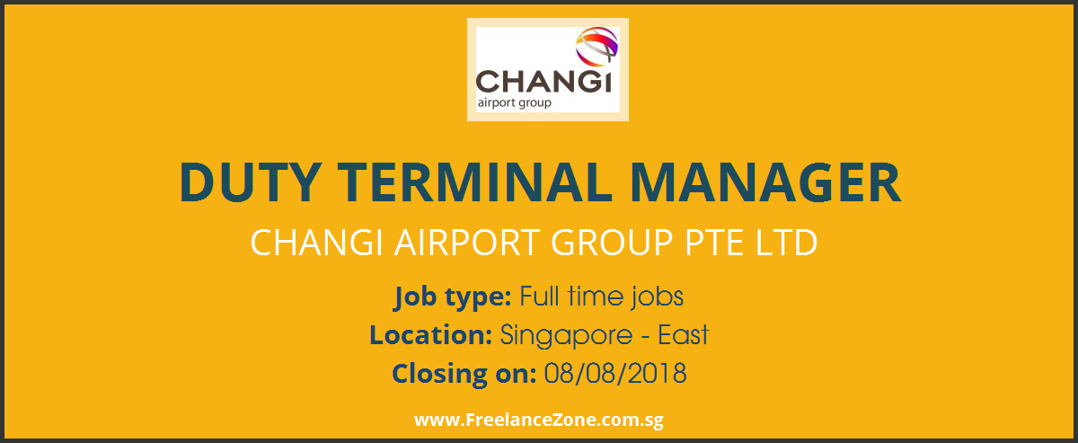 Duty Terminal Manager - Fulltime job in Singapore