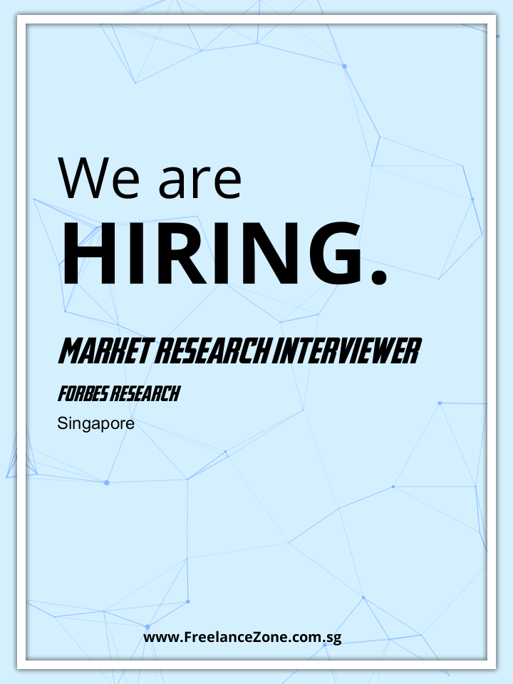 Market Research Interviewer - Freelance job in Singapore