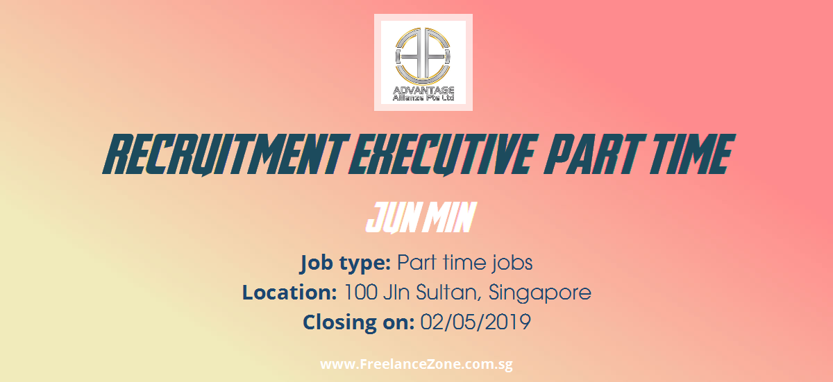 Recruitment Executive (part Time) - Part time job in Singapore