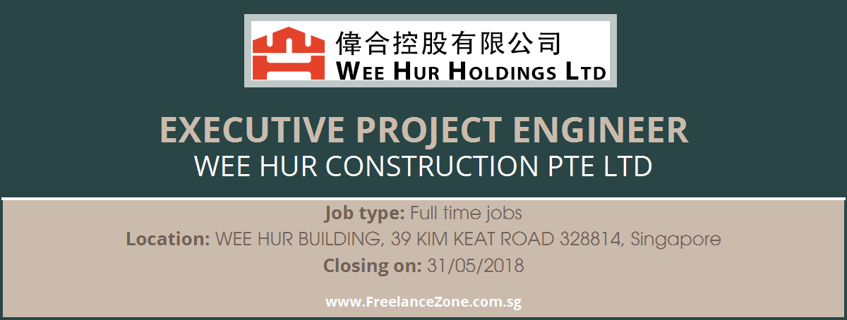 Executive Project Engineer - Fulltime job in Singapore
